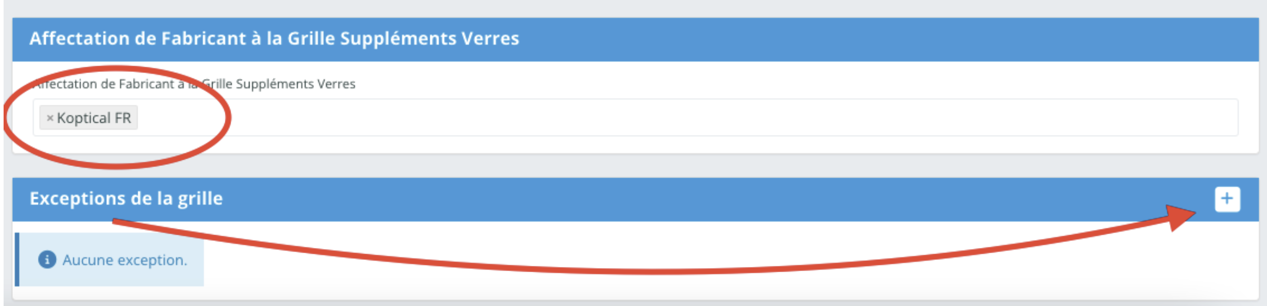 Créer des grilles tarifaires – Optimum CIT