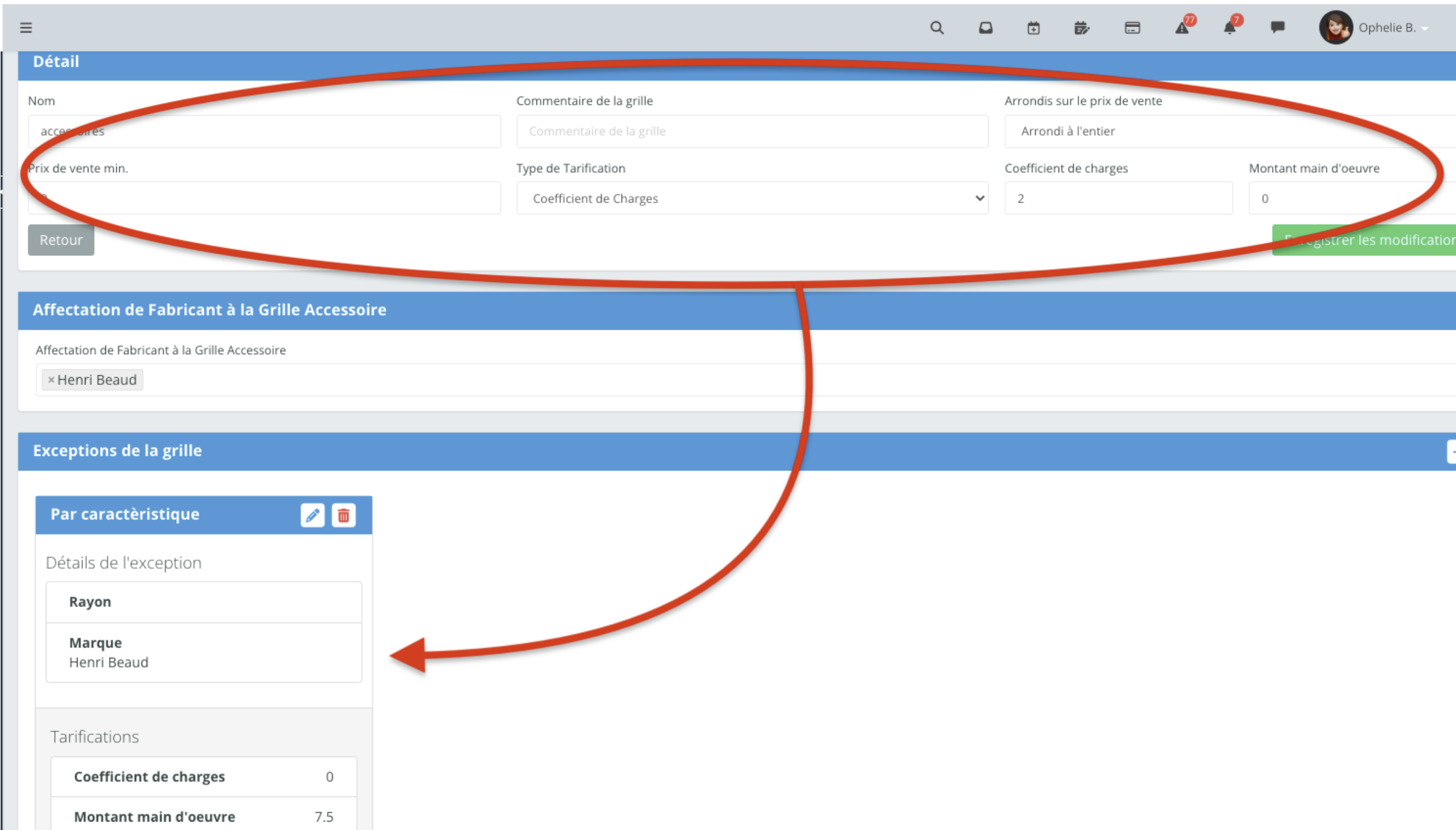 Créer des grilles tarifaires – Optimum CIT