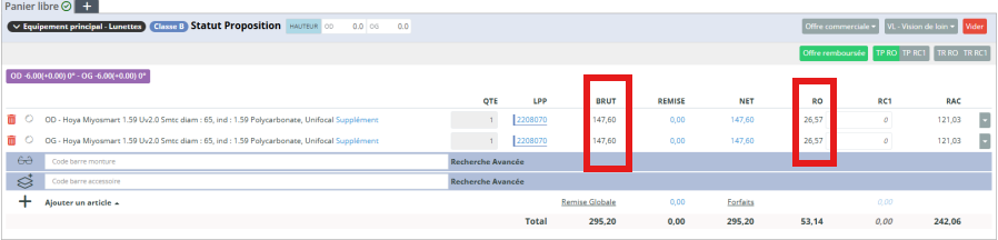Gestion des dossiers avec Verres MiYOSMART – Optimum CIT